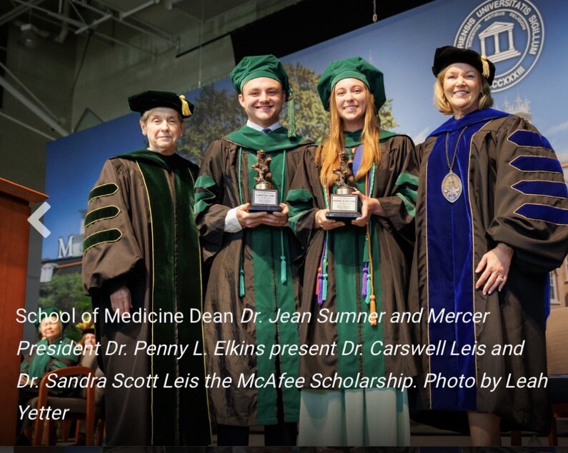 Carswell and Sandra Leis graduate from Mercer University School of ...